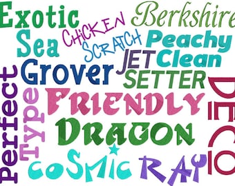 NEW Amazing Special 50 MORE of My Best Machine Embroidery Font - Etsy