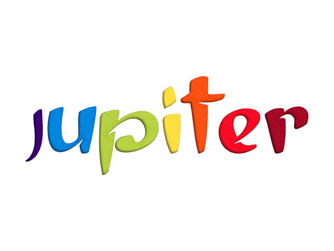 Jupiter Machine Embroidery Font Monogram Alphabet, Instant Download ...