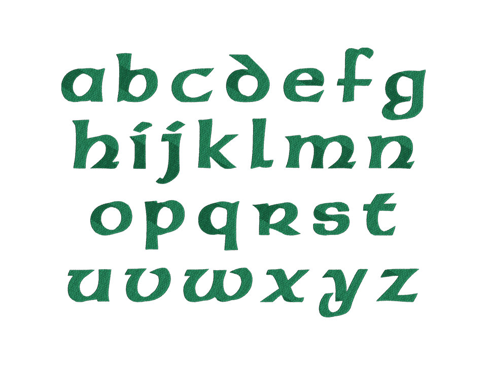 Celtic Machine Embroidery Font Monogram Alphabet Scottish | Etsy