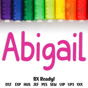 Abigail Machine Embroidery Font Monogram Alphabet, BX Ready Font, Exp ...