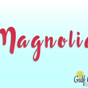 Magnolia Machine Embroidery Font Monogram Alphabet Set, Bx Ready Font ...