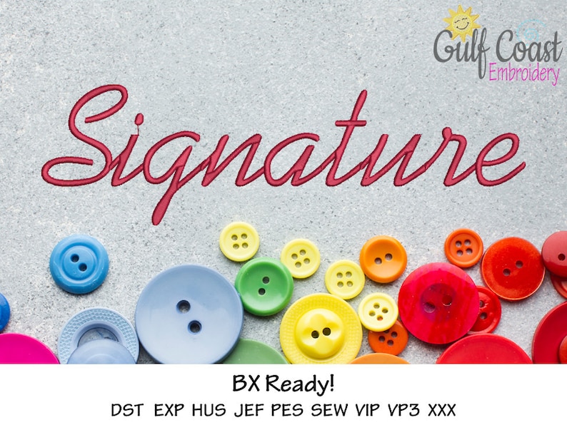 Signature Machine Embroidery Font Monogram Alphabet Cursive - Etsy