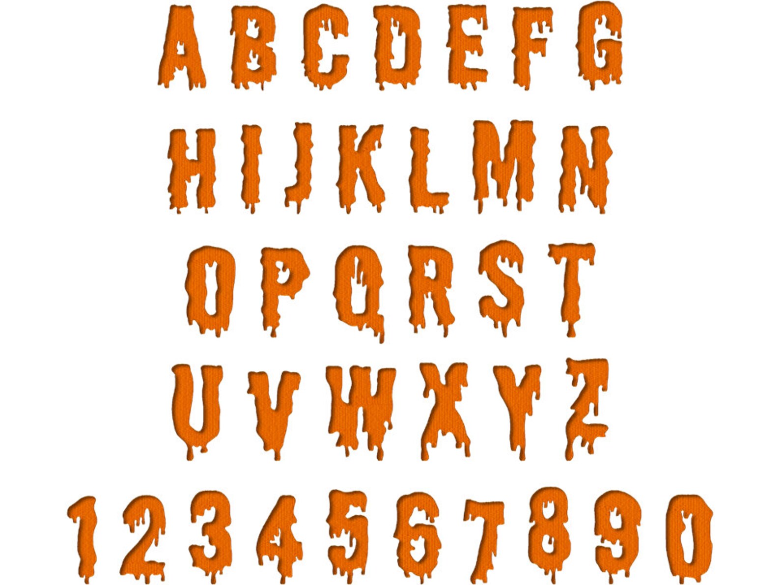 Halloween Machine Embroidery Font Monogram Alphabet, BX Embroidery ...