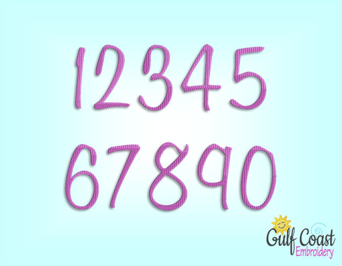 Honey Dew Machine Embroidery Font Alphabet Script Machine - Etsy