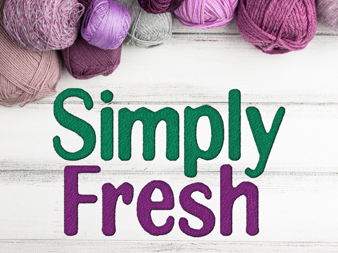 Simply Fresh Machine Embroidery Font Monogram Alphabet, BX Ready Font ...