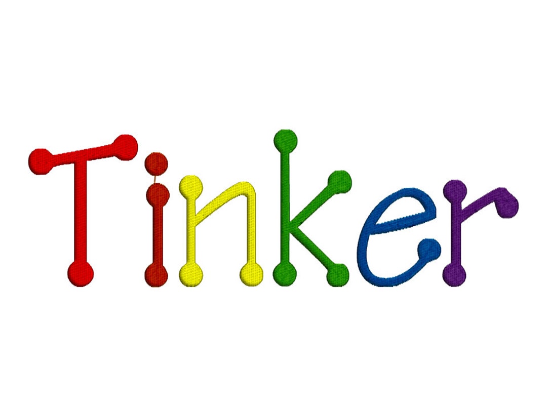 Tinker Toy Machine Embroidery Font Monogram Alphabet, Tinker Toy ...