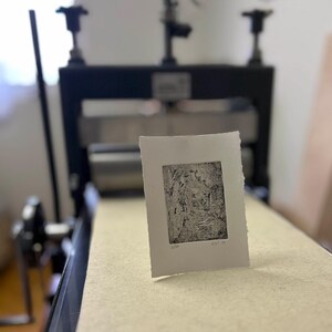 Fragments - Original Etching & Engraving | Abstract Portrayal of a ...