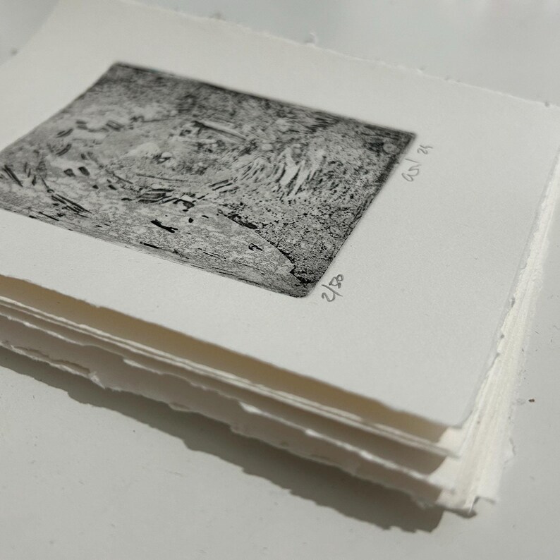 Fragments - Original Etching & Engraving | Abstract Portrayal of a ...