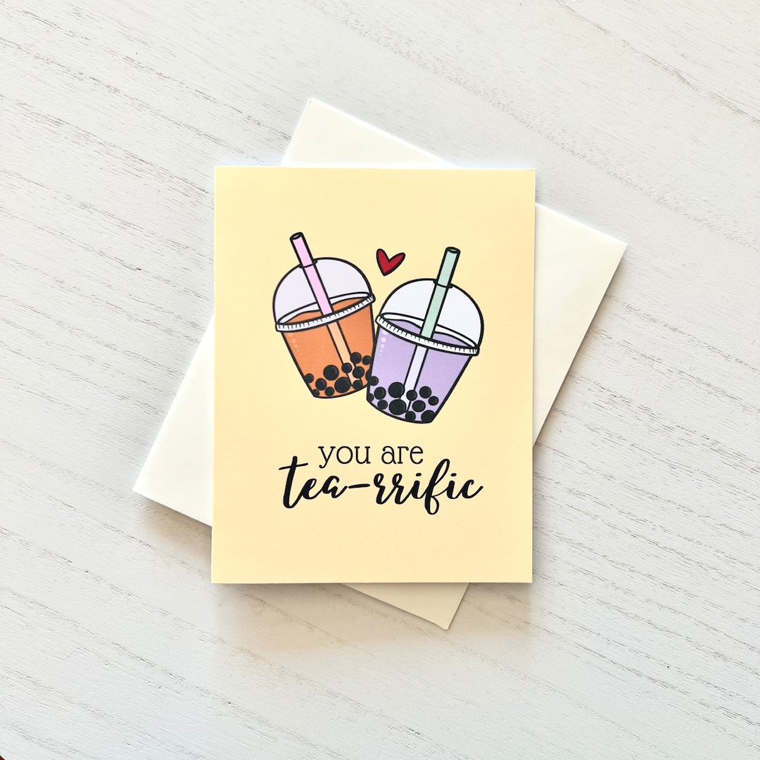 You Are Boba Tea-riffic Love, Anniversary, & Valentine's Day Couples ...