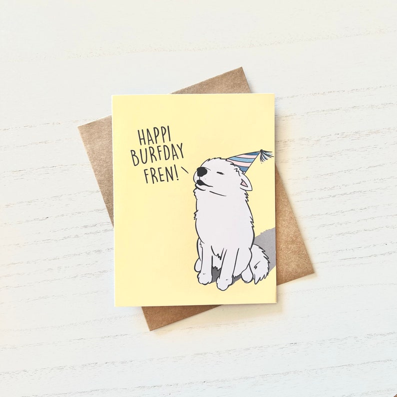 Happy Birthday Samoyed Happy Birthday Card - Etsy