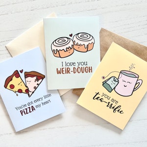 Food Pun Card Set of 6 Foodies Love, Anniversary, & Valentine's Day ...