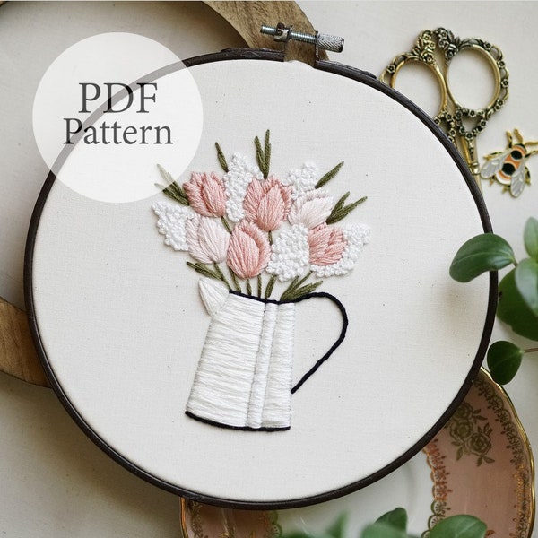 Tulip Embroidery - Etsy