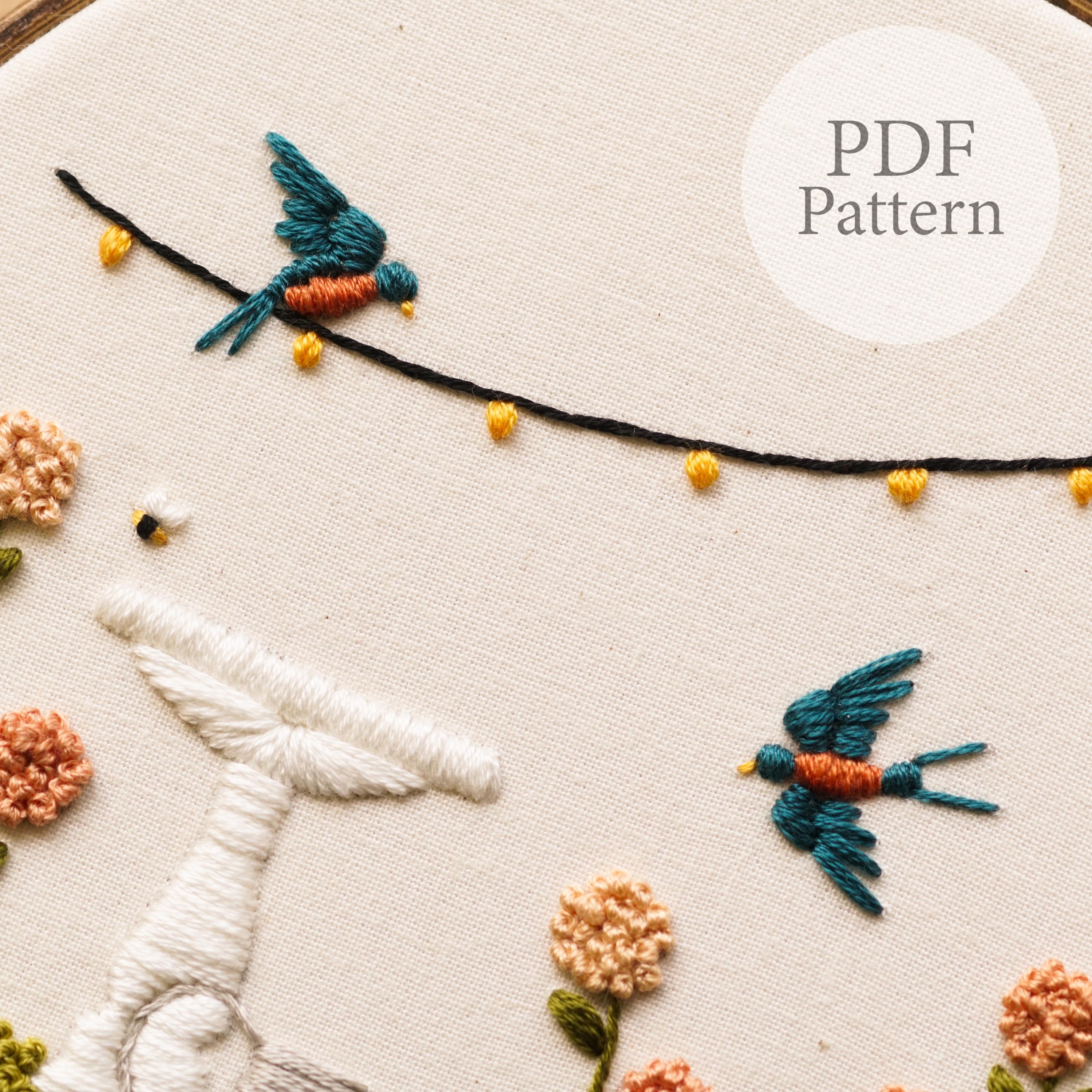 PDF Pattern - 6" Prairie Barn Swallows - Step by Step Beginner ...