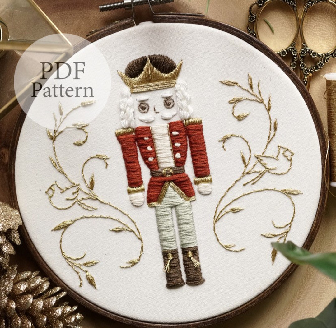 PDF Pattern - 6" Gold Filigree Nutcracker - Step by Step Beginner ...