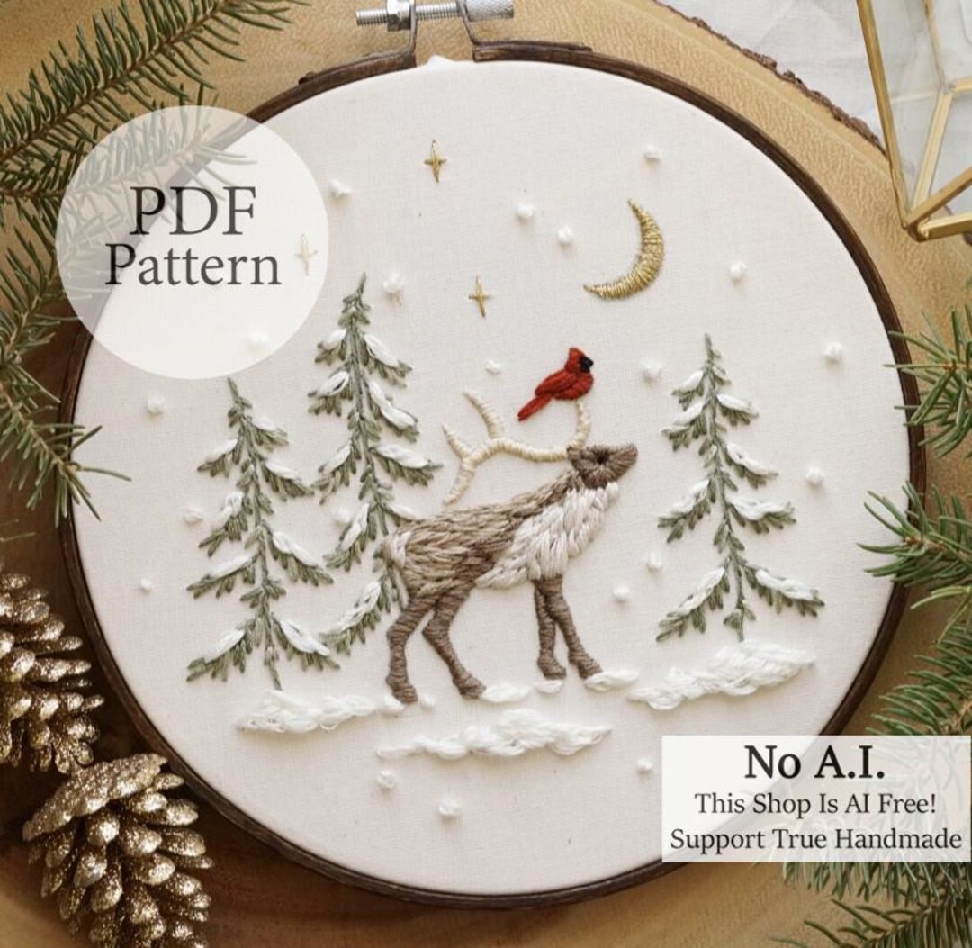 PDF Pattern - 8" Caribou & Cardinal - Bestselling Step by Step Beginner ...