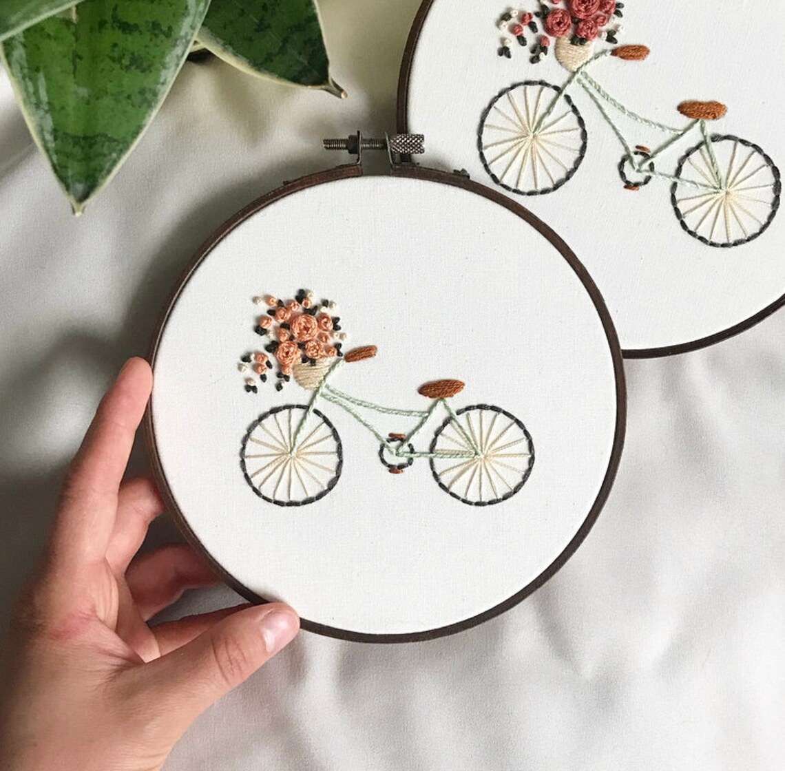 PDF Pattern - 6" Spring Bike - Step by Step Beginner Embroidery Pattern ...