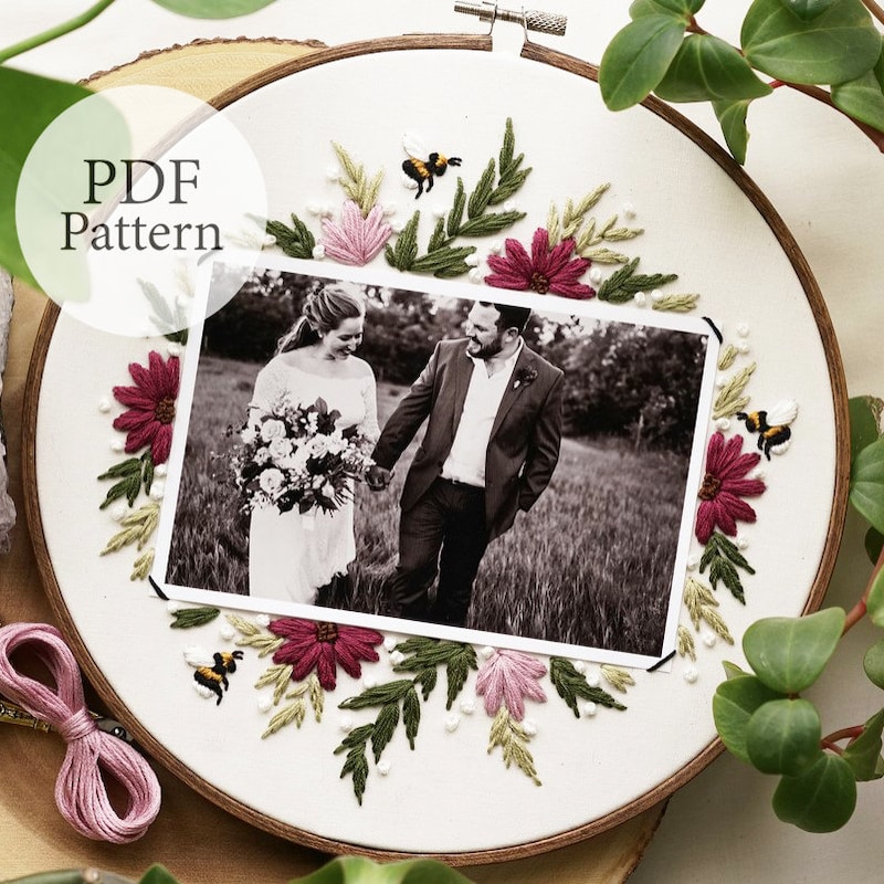 Marco foto stitch - Etsy México