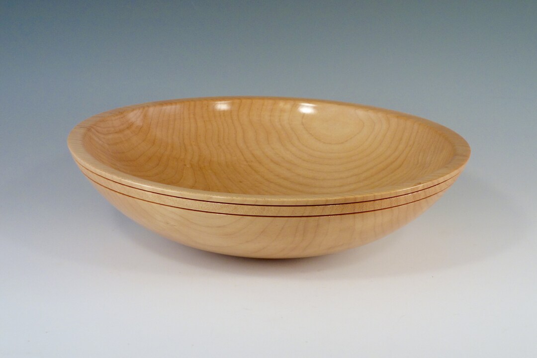 Woodturned Bowl, Salad Bowl, Fruit Bowl, Wood Turn Bowl, Lathe Turn Bowl, Maple Bowl - Etsy
