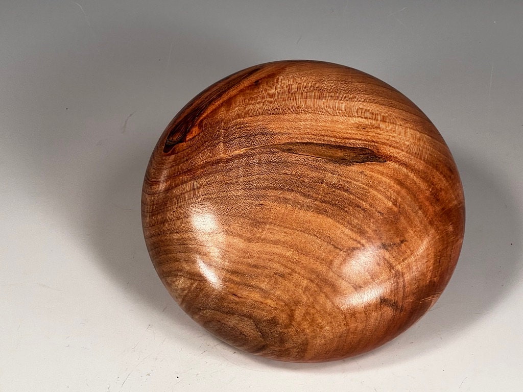 Maple Vessel With Cherry Finial Hollow Form Woodturning Vessel - Etsy