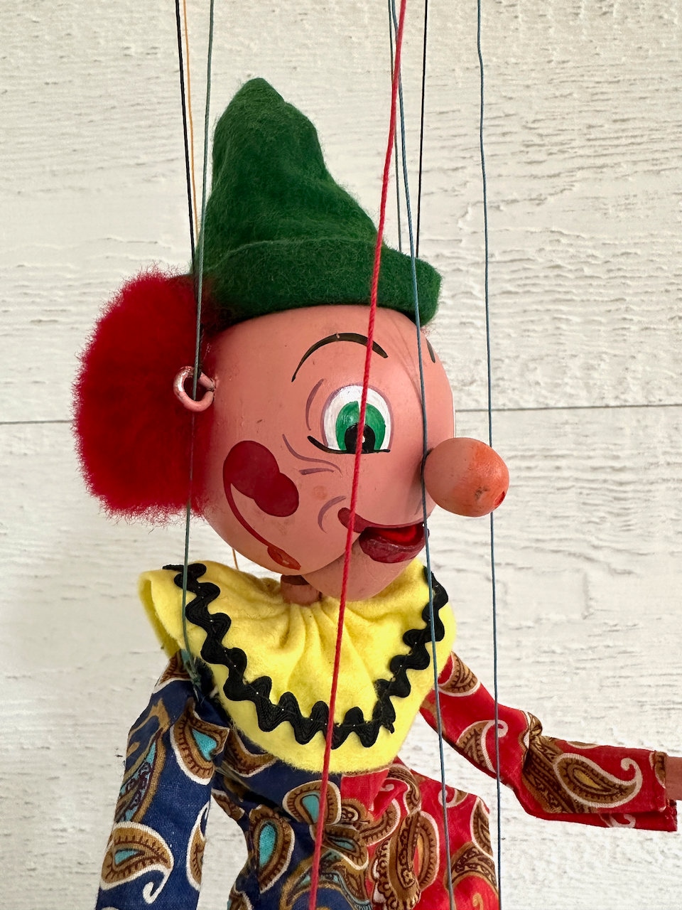 Vintage Pelham Marionette Puppet Clown talking / Articulated Mouth, Box ...