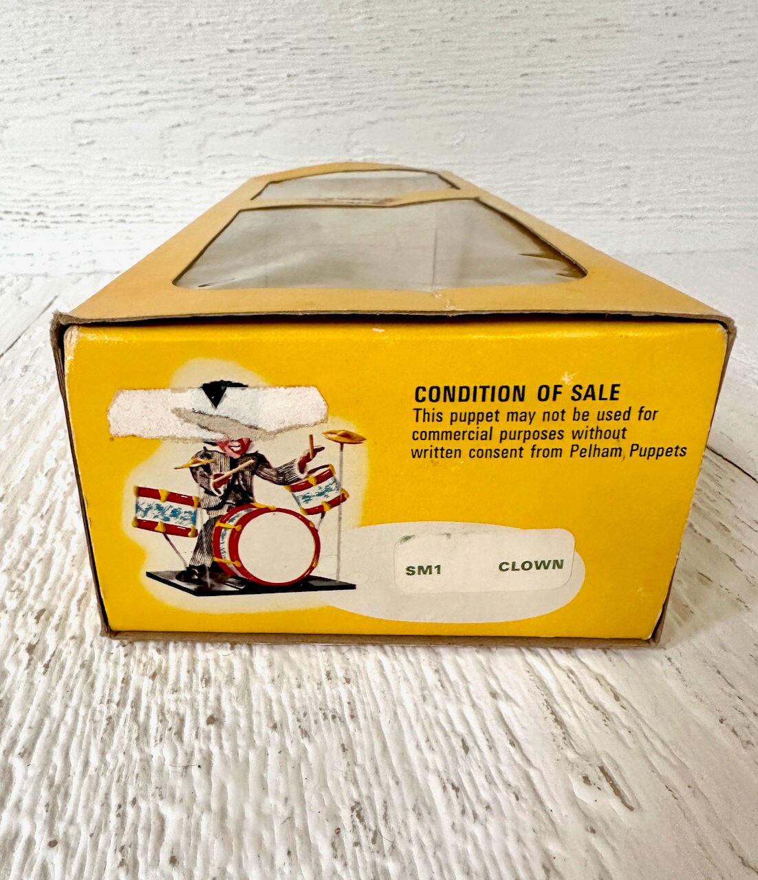 Vintage Pelham Marionette Puppet Clown talking / Articulated Mouth, Box ...