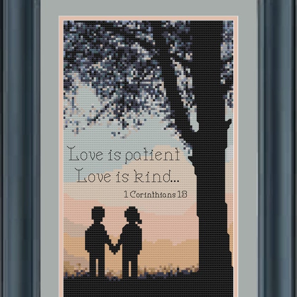 1 Corinthians 13 Cross Stitch Pattern - Etsy