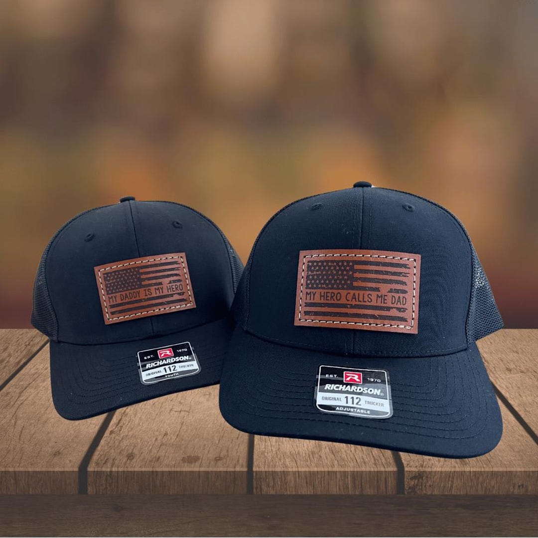 Personalized My American Hero-daddy/mommy & Me Hat - Etsy