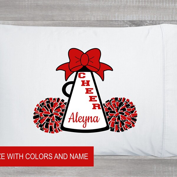 Custom Pillow Case Cheer - Etsy