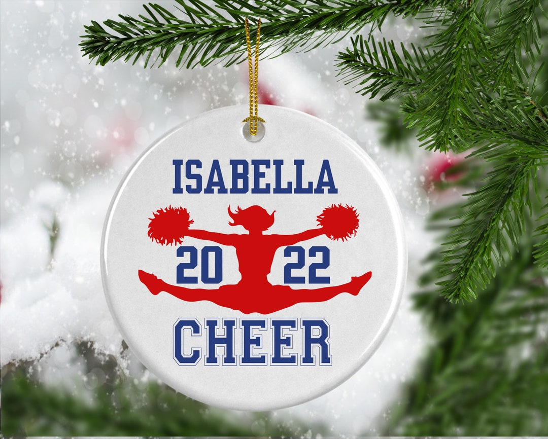 Personalized Cheer Ornament, Cheer Christmas Ornament, Cheer Toe Touch ...