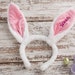 Embroidered Easter Bunny Ear Headband, Easter Headband, Easter ...