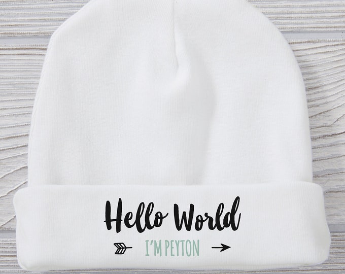 Personalized Baby Hat Personalized Baby Gifts Custom Baby Hats ...