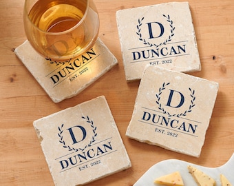 Personalized Stone Coasters Wedding Gifts Custom Slate - Etsy