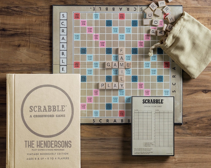 Custom Framed Scrabble Boards - Personalized Gift - Vintage Scrabble ...