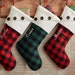 Buffalo Check Personalized Christmas Stocking, Farmhouse Christmas ...