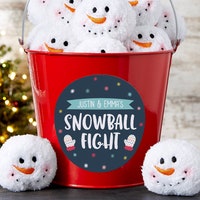 Indoor Snowball Fight Kit: Cotton Muslin Bag With Soft Snowballs - Etsy