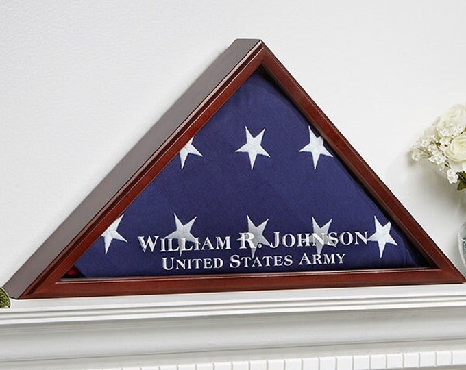 Memorial Flag Display Case With Shell Casings and Medals Section - Etsy