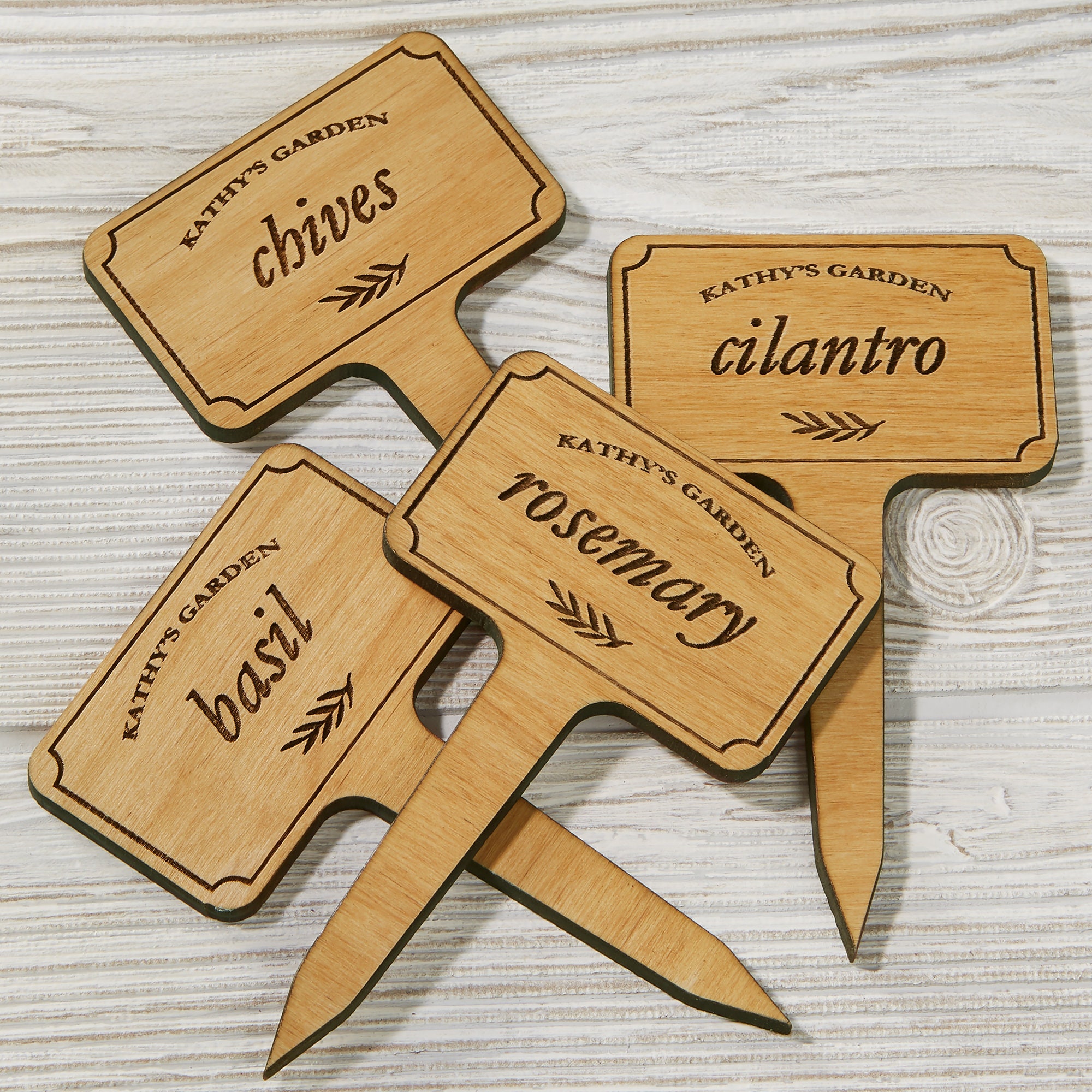 Herb Garden Personalized Plant Markers Garden Decor - Etsy