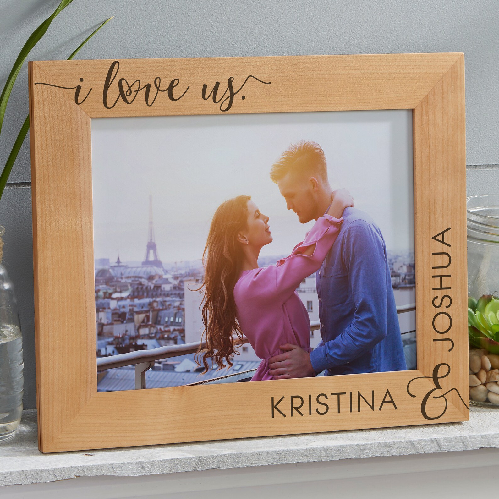 I Love Us, Personalized Frame, Wood Frame, Gifts for Her, Picture Frame ...
