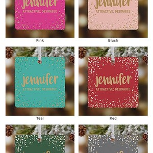 Sparkling Name Meaning Personalized Ornament, Custom Ornaments ...