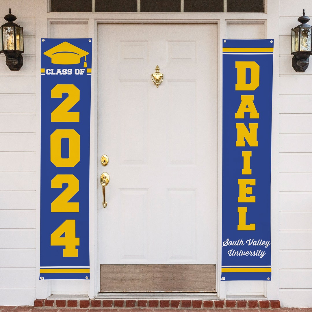 Class of Personalized Door Banner Set of 2, Graduation Party, Party ...