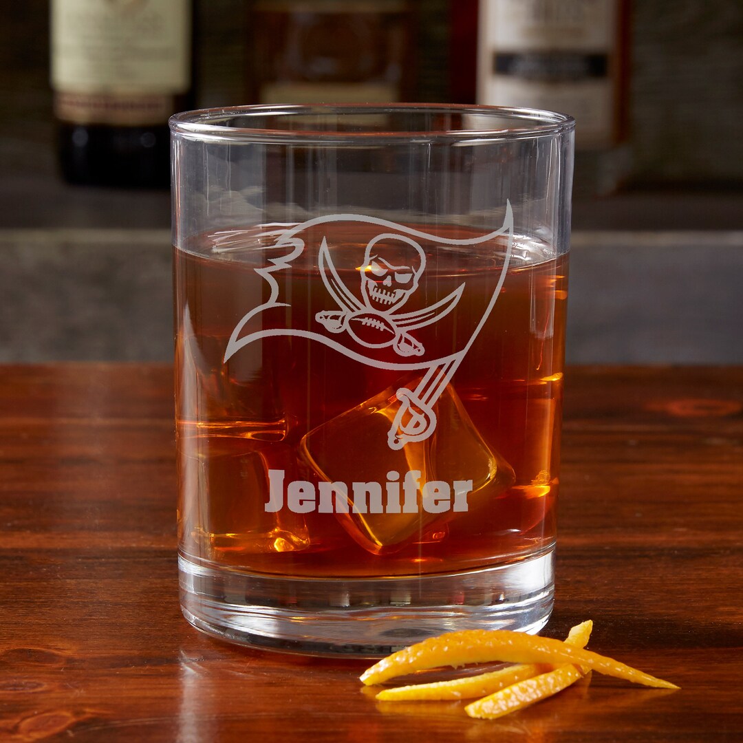 NFL Tampa Bay Buccaneers Engraved Old Fashioned Whiskey Glass, Gifts ...