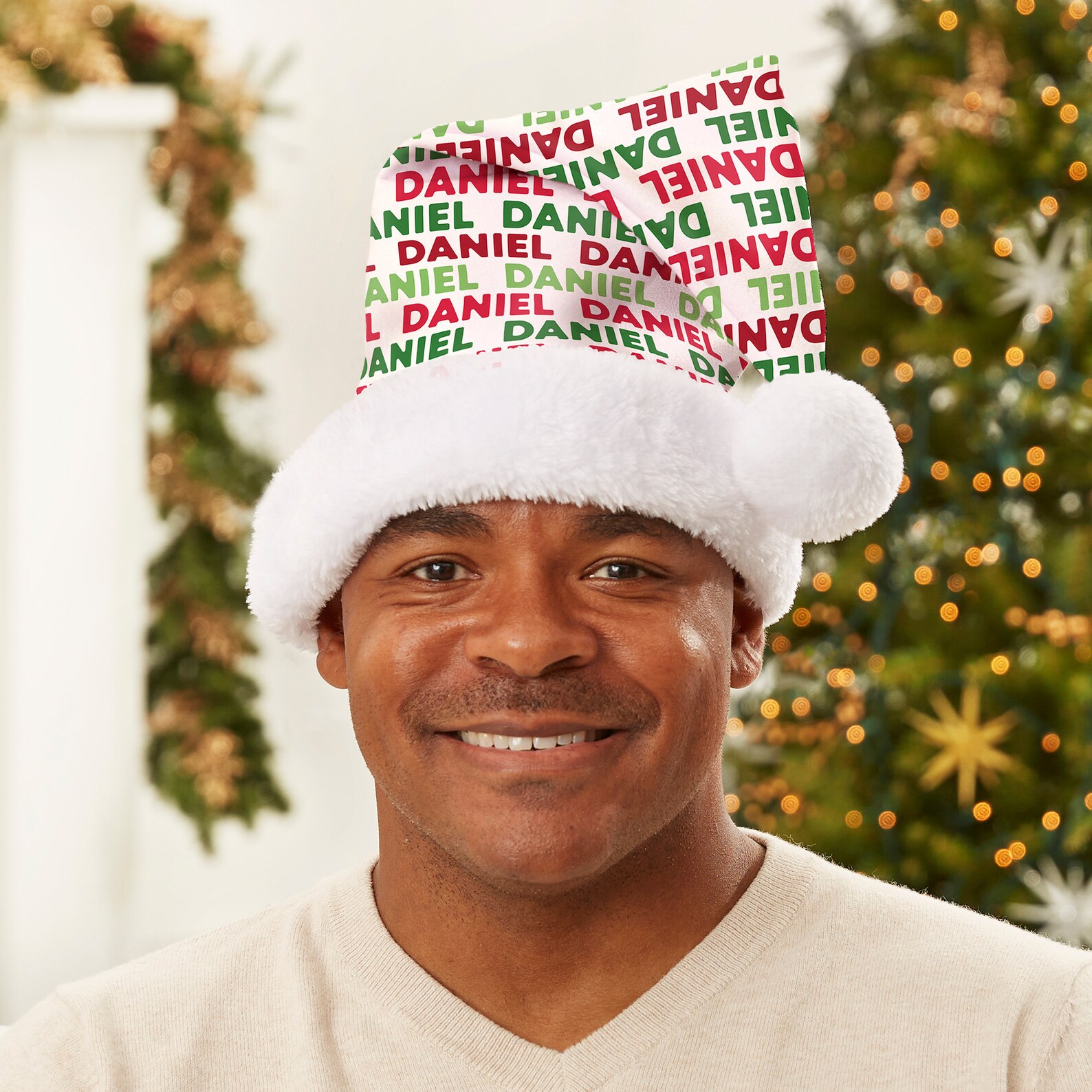 Vibrant Name Personalized Santa Hat, Christmas, Family Gift, for Her ...