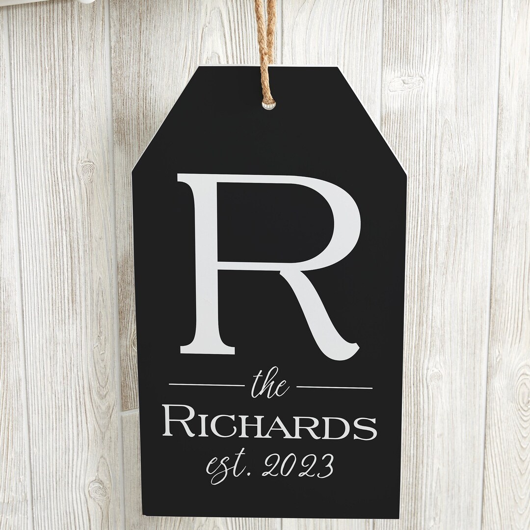 Family Name Personalized Wall Tag, Gifts for Home, Wedding Gifts ...