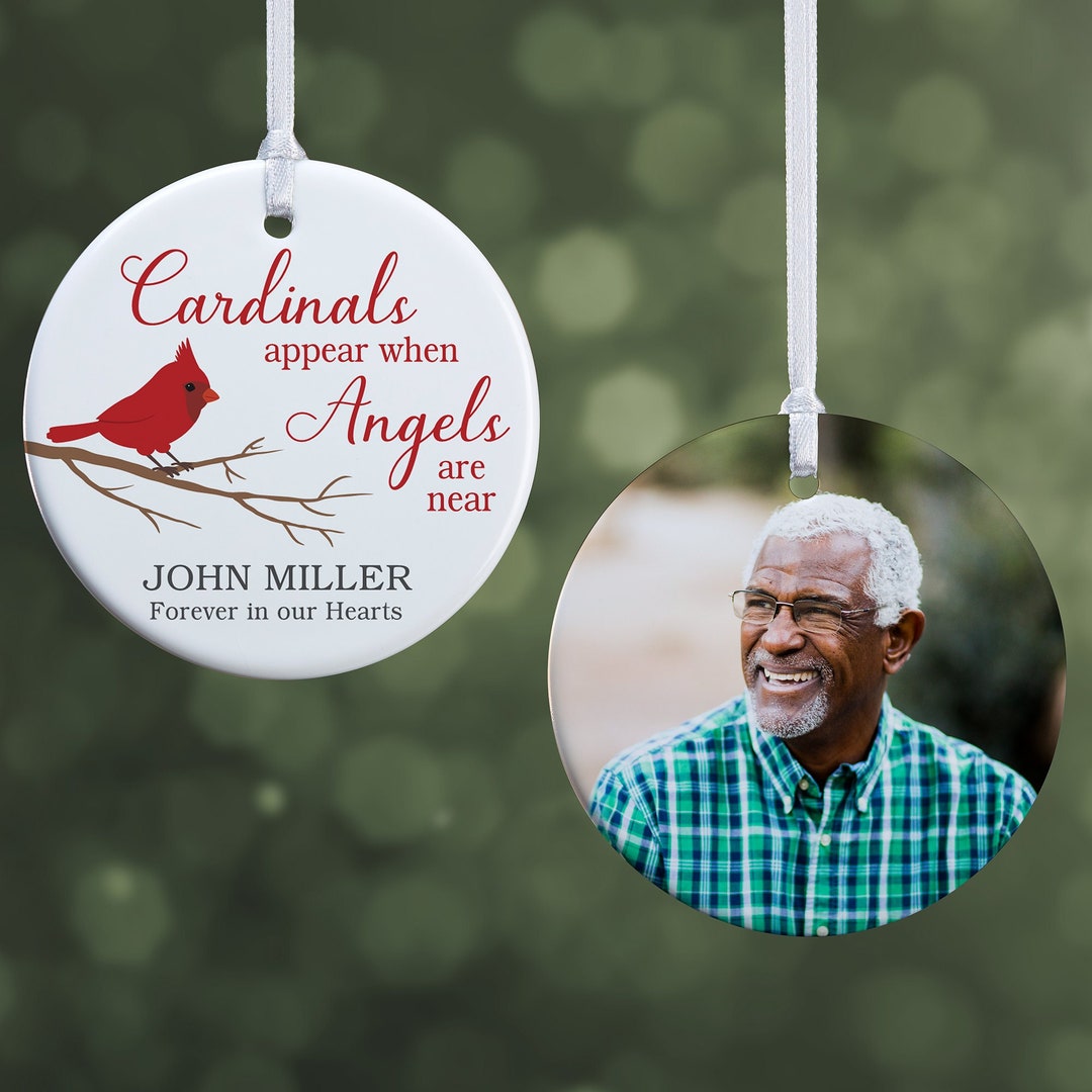 Cardinal Memorial Personalized Ornament, Custom Memorial Ornaments ...