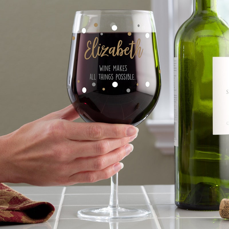 Oversized Wine Glass Personalized - Etsy