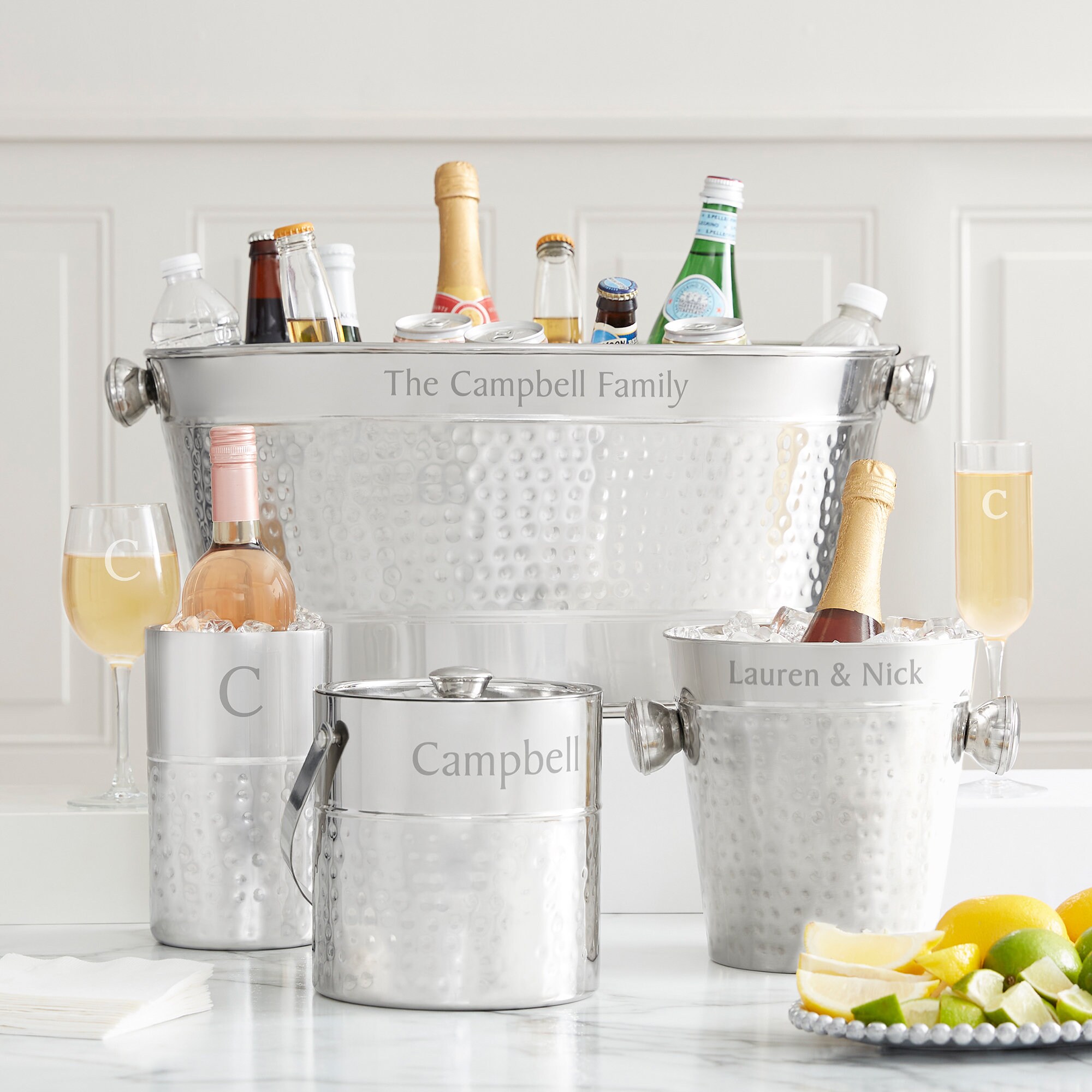 Stainless Steel Personalized Party Tub, Party Gifts, Party ...