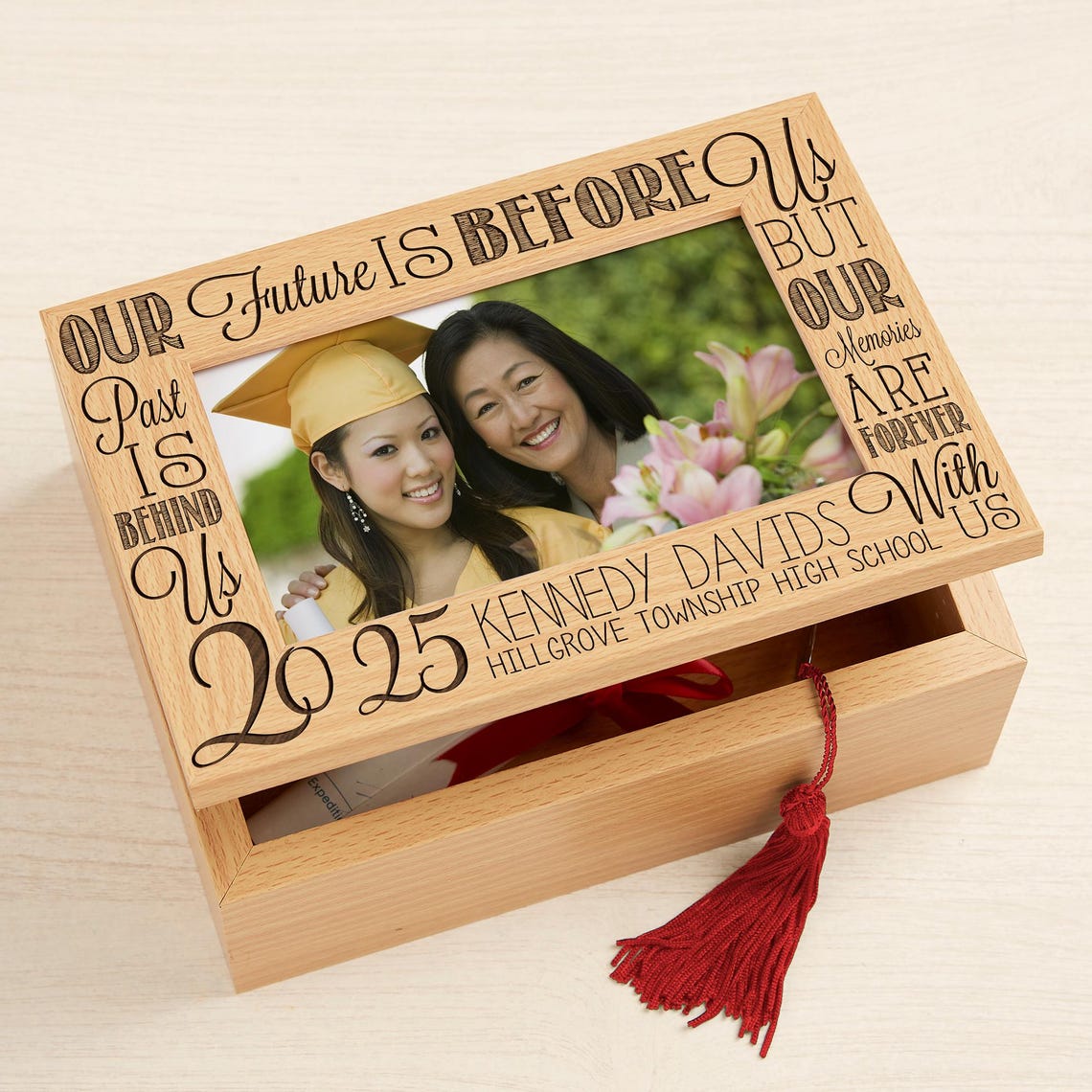 Graduation Memories Personalized Photo Keepsake Box, Gifts for Her ...