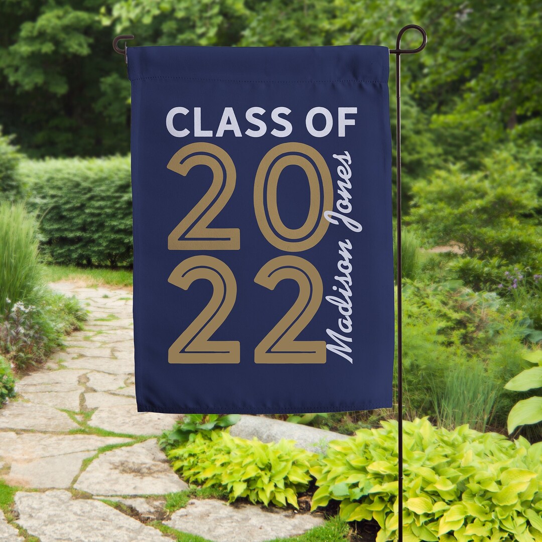 Graduating Class of Personalized Garden Flag Graduation Flag - Etsy