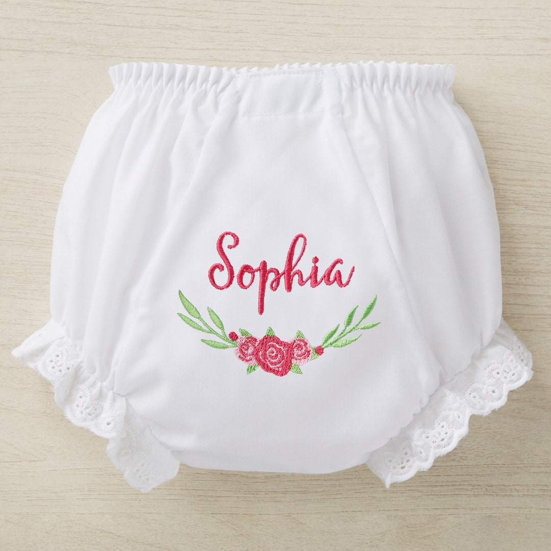 Floral Embroidered Diaper Cover, Baby Outfit, First Easter, Easter ...