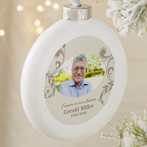 In Loving Memory Personalized Deluxe Photo Ornament, Custom Ornaments ...